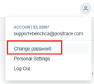 How do I reset or change a password?