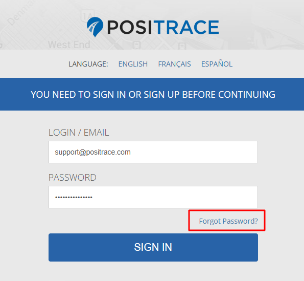 How do I reset or change a password?