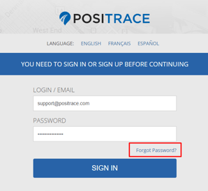 How do I reset or change a password?