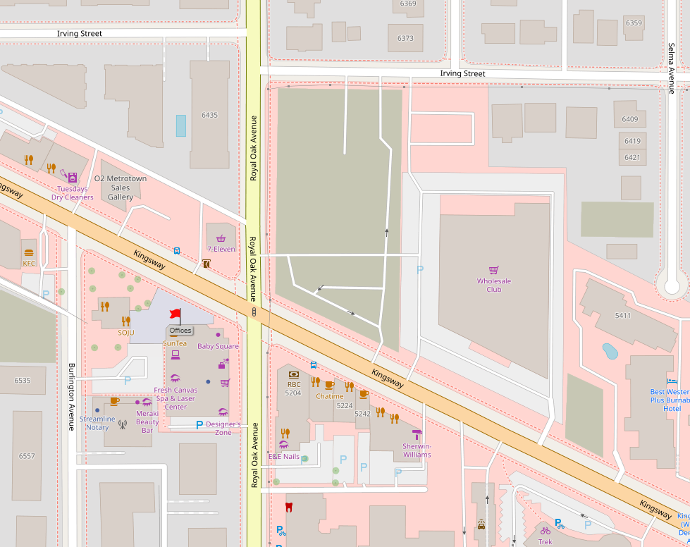 OSM (Open Street Map) Color system